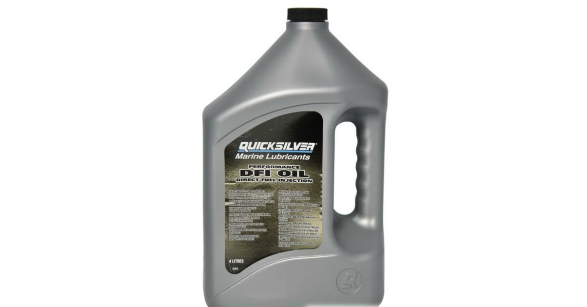 Huile moteur 2 temps DFI 4L QUICKSILVER pour vos moteurs hors bord en ...