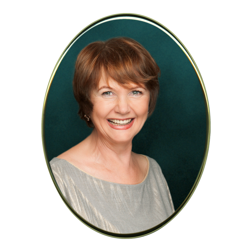 OVALE Couleur - Bord Or - Médaillon Ovale