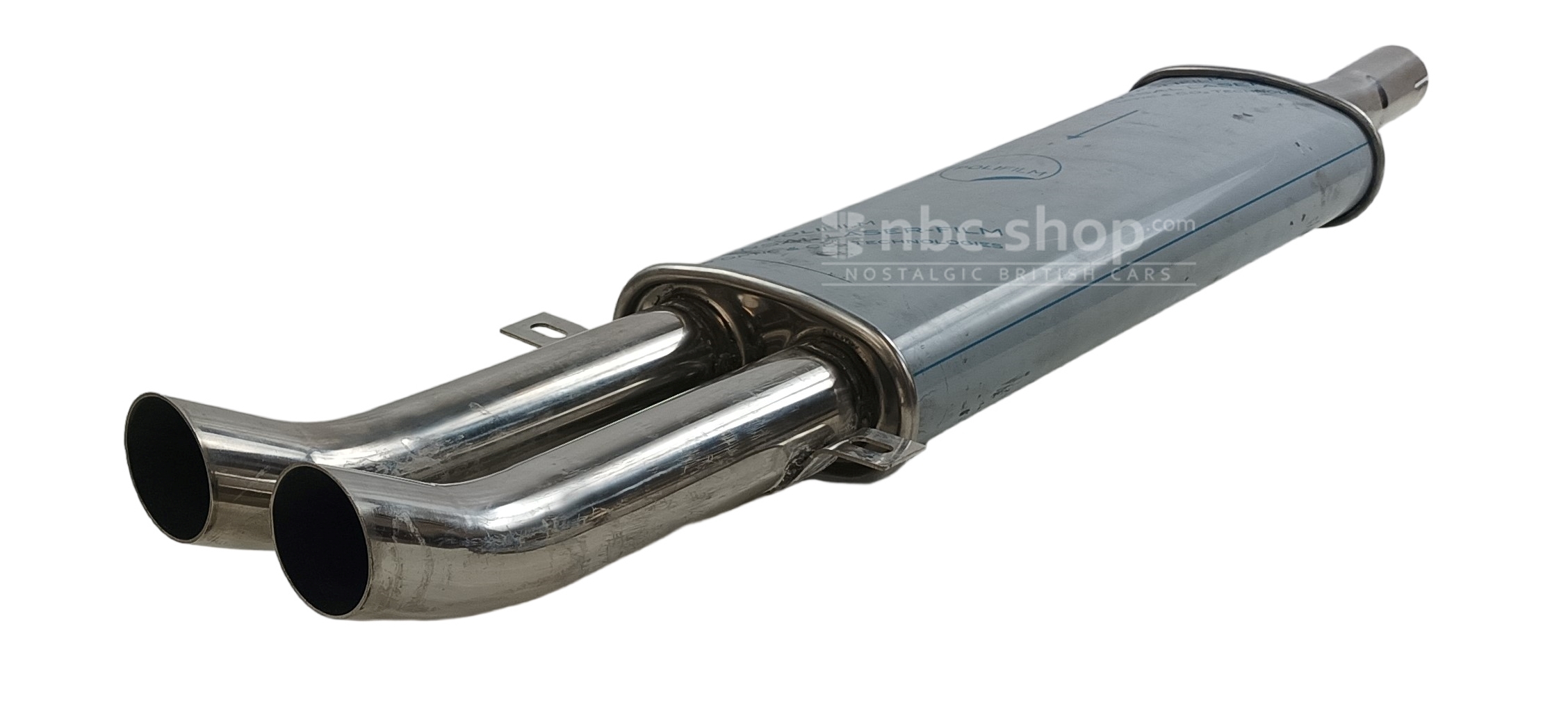 RC40-055 SILENCIEUX MINI RC40 SORTIE CENTRALES DOUBLE DTM INOX - nbc-shop