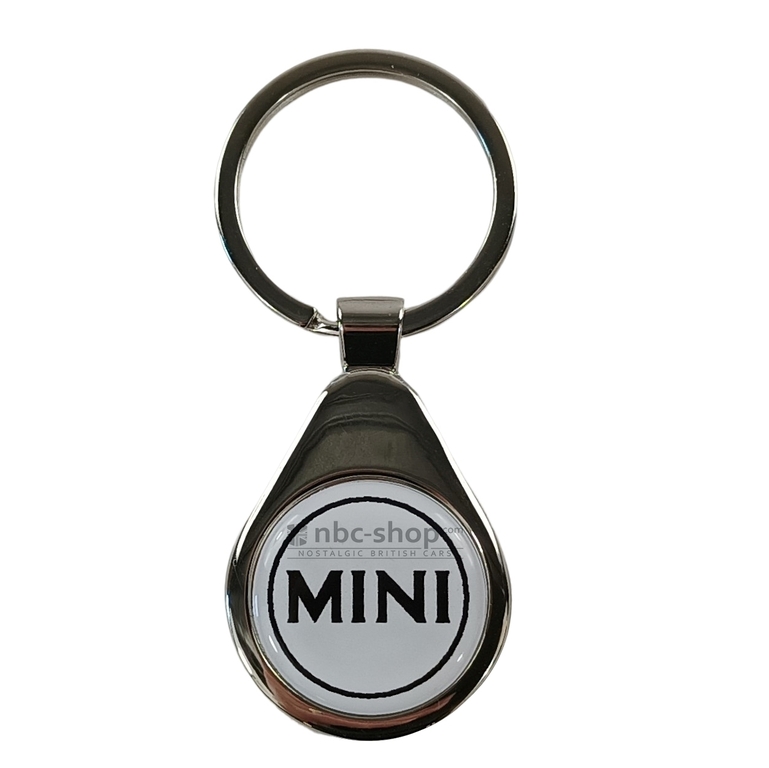 PORTECLEFMB PORTE CLEF METAL LOGO MINI BLANC - nbc-shop