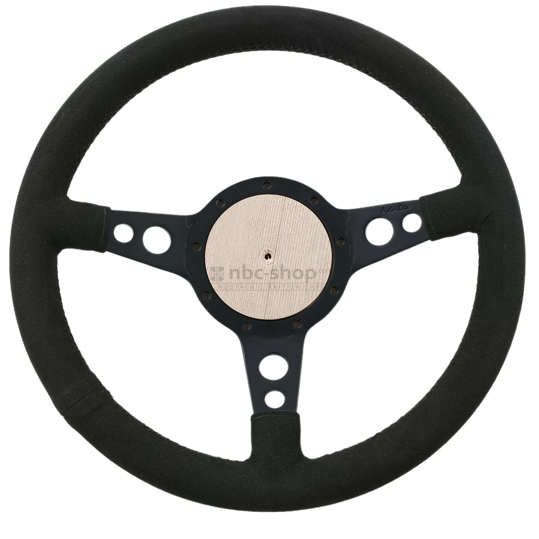 VOLANT MOTOLITA 13" TULIPE ALCANTARA BRANCHE NOIREMLW1113-13BLACKALCAN ...