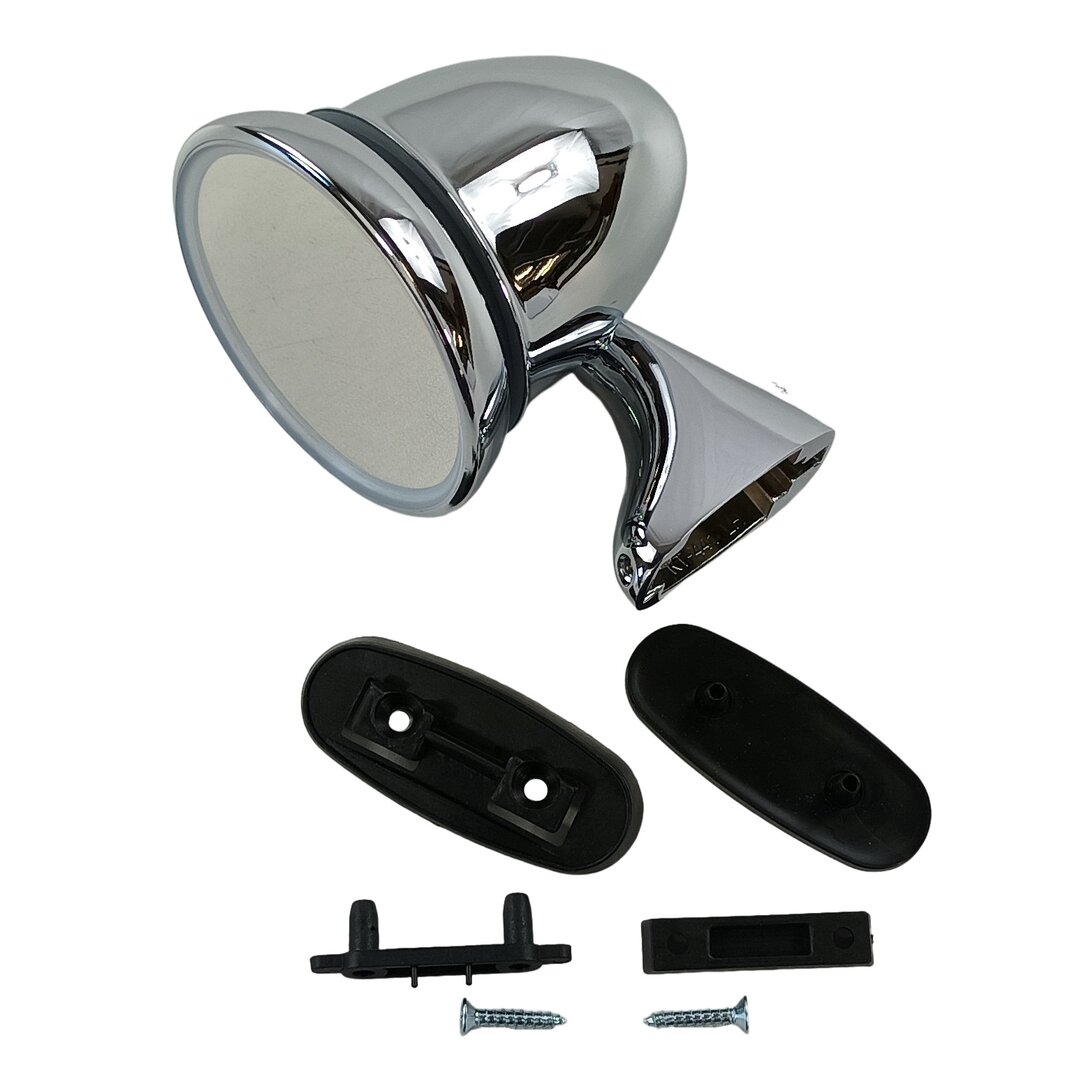 GAM108 RETROVISEUR OBUS CHROME AVEC ROTULE GAUCHE - nbc-shop