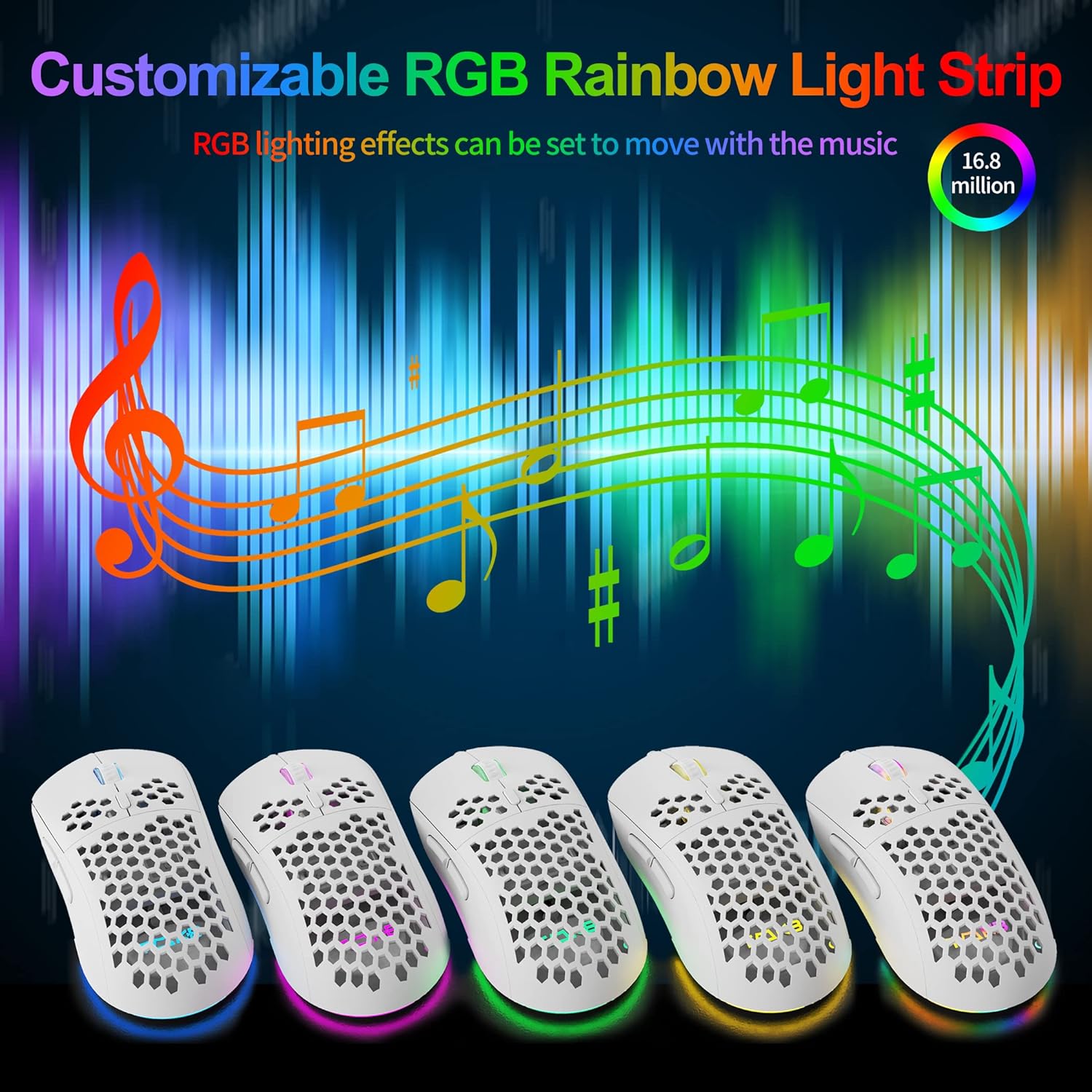 Dierya × TMKB M1SE Souris Gamer PC - Capteur Optique 12800 DPIs