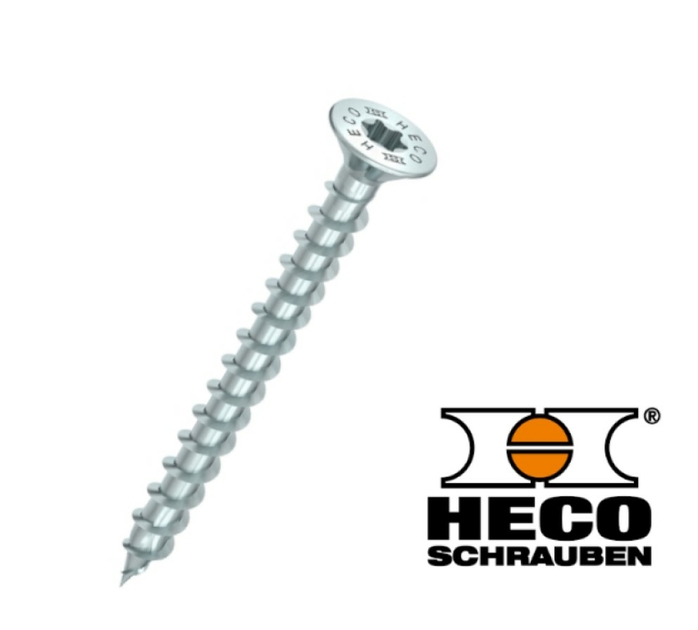 HECO-TOPIX-plus 5,0 x 40, tête fraisée, HECO-Drive, FTV, A3K, 500 pcs ...