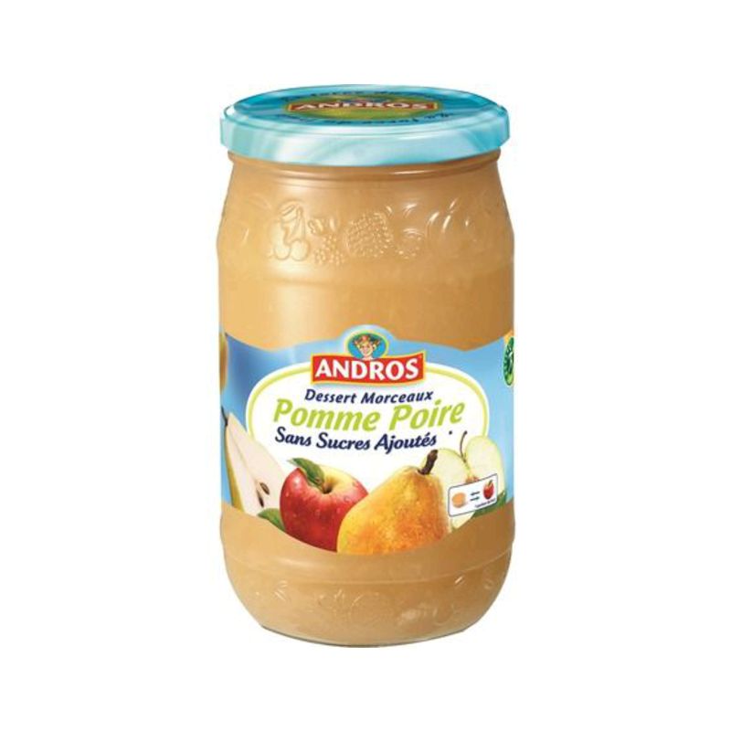 ANDROS - COMPOTE DE POMME POIRE SANS SUCRE AJOUTE Pot de 695g ...