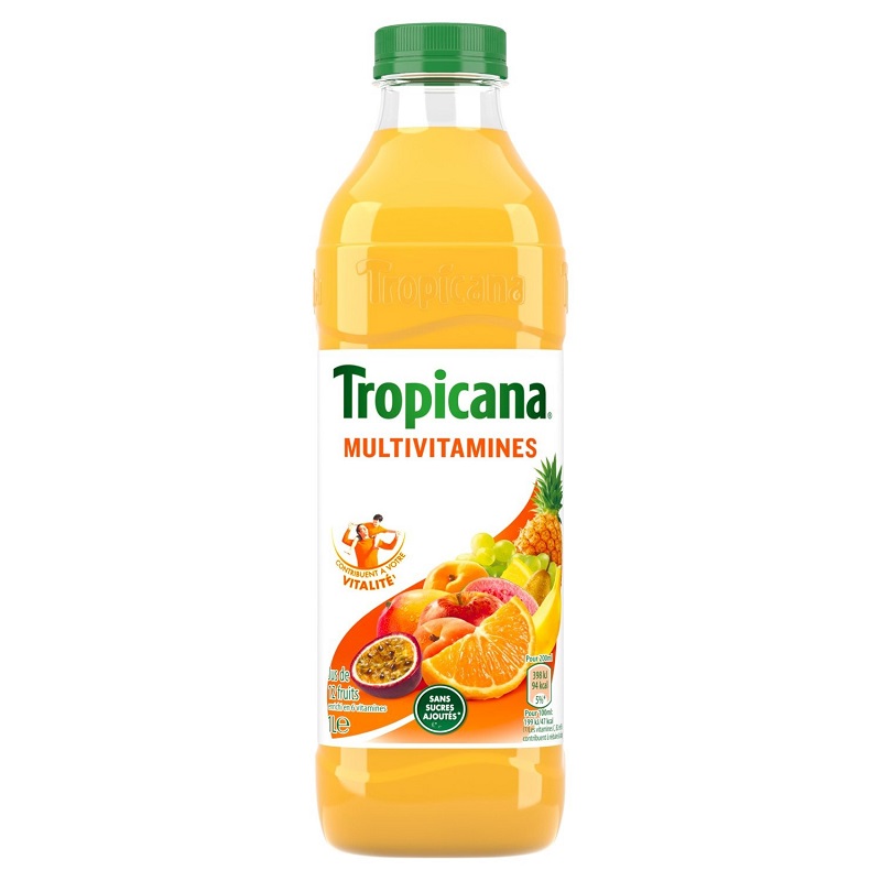 TROPICANA - JUS DE FRUITS MULTIVITAMINES Bouteille de 1L - Les Jus de ...