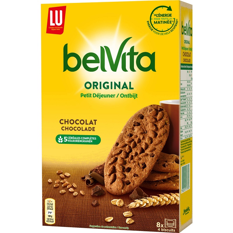 LU - BISCUITS CEREALES CHOCOLAT BELVITA 400g ou 600g - Petit-Déjeuner ...