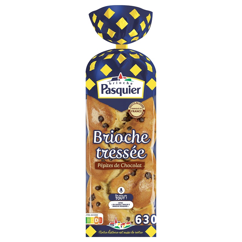 PASQUIER - BRIOCHE TRESSEE AUX PEPITES DE CHOCOLAT 630g - Petit ...