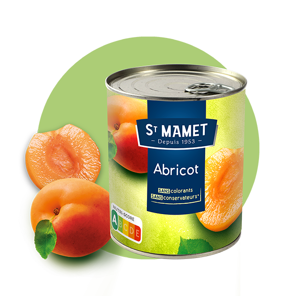 ST MAMET - ABRICOT AU SIROP Boite de 475g net égoutté - Compotes ...
