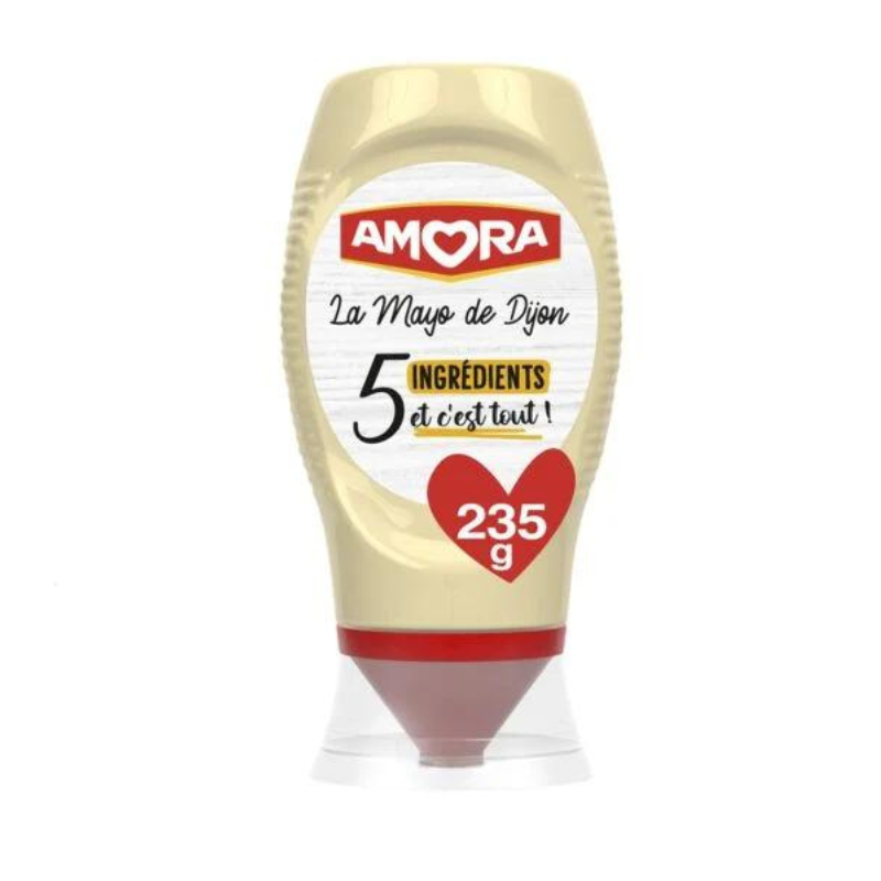 AMORA - MAYONNAISE DE DIJON 5 INGREDIENTS ET C'EST TOUT Flacon de 235g ...