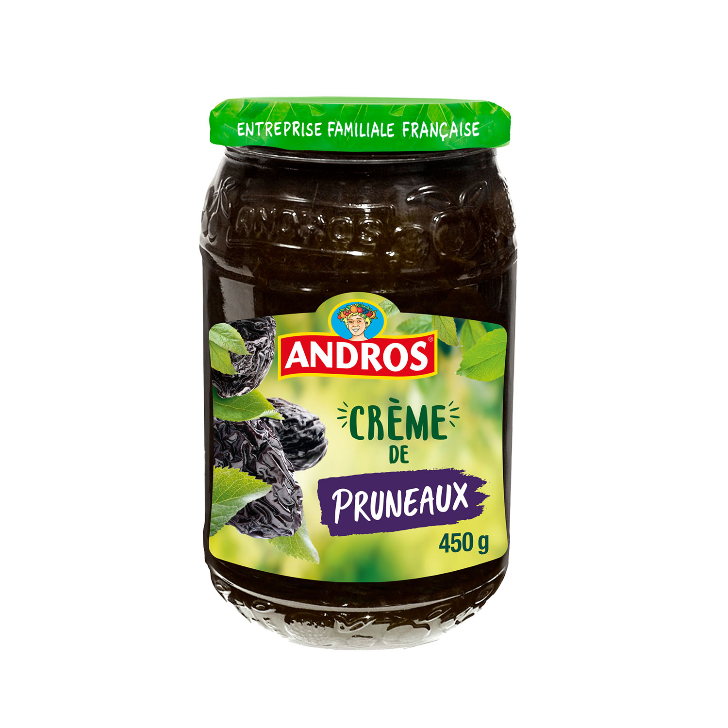 ANDROS - CREME DE PRUNEAUX Pot de 450g - Petit-Déjeuner/Confiture et ...