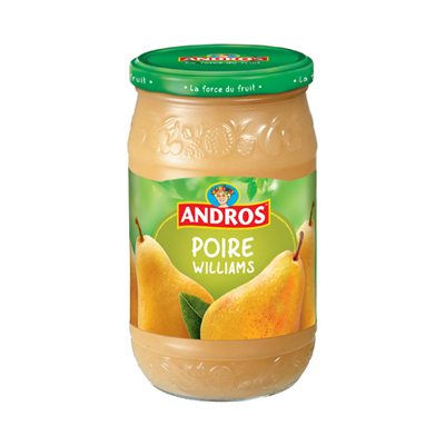 ANDROS - COMPOTE DE POIRE WILLIAMS Pot de 750g - Compotes, Fruits au ...