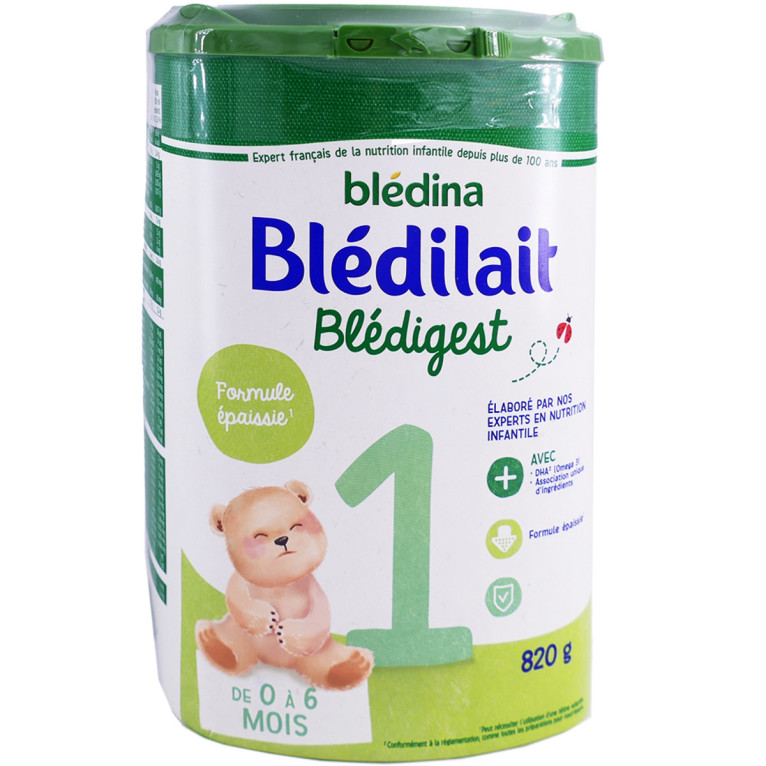 BLEDINA - LAIT EN POUDRE 1er AGE BLEDILAIT BLEDIGEST Boite de 820g ...
