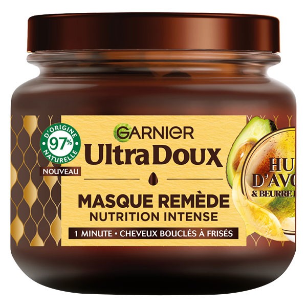 ULTRA-DOUX - MASQUE REMEDE NUTRITION INTENSE AVOCAT KARITE Pot de 340ml ...