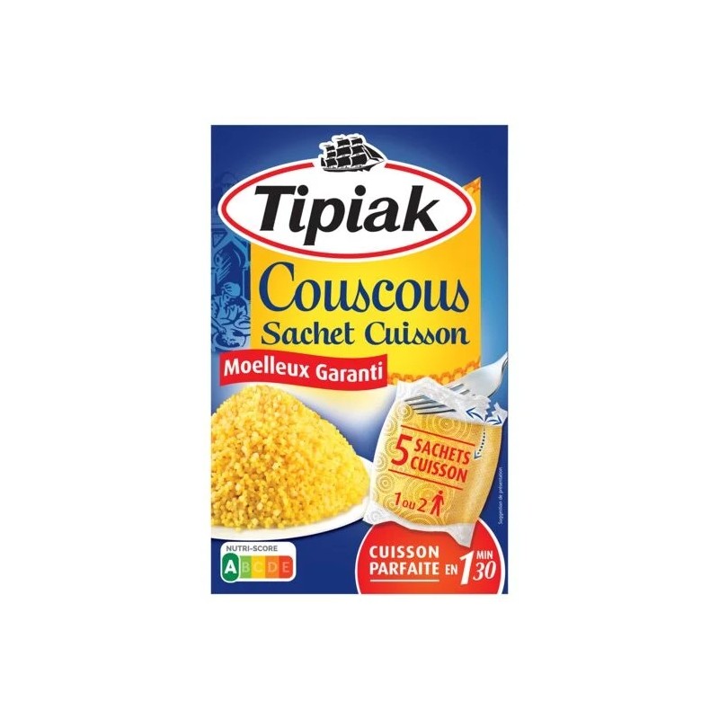TIPIAK - COUSCOUS SACHETS CUISSON Paquet de 500g - Pâtes, Riz et ...