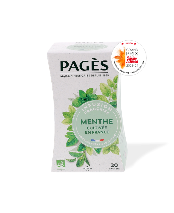 PAGES - INFUSION MENTHE Paquet de 20 sachets - Infusions - coursadom-com