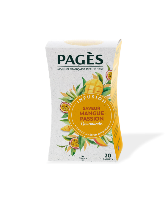 PAGES - INFUSION MANGUE PASSION Paquet de 20 sachets - Infusions ...