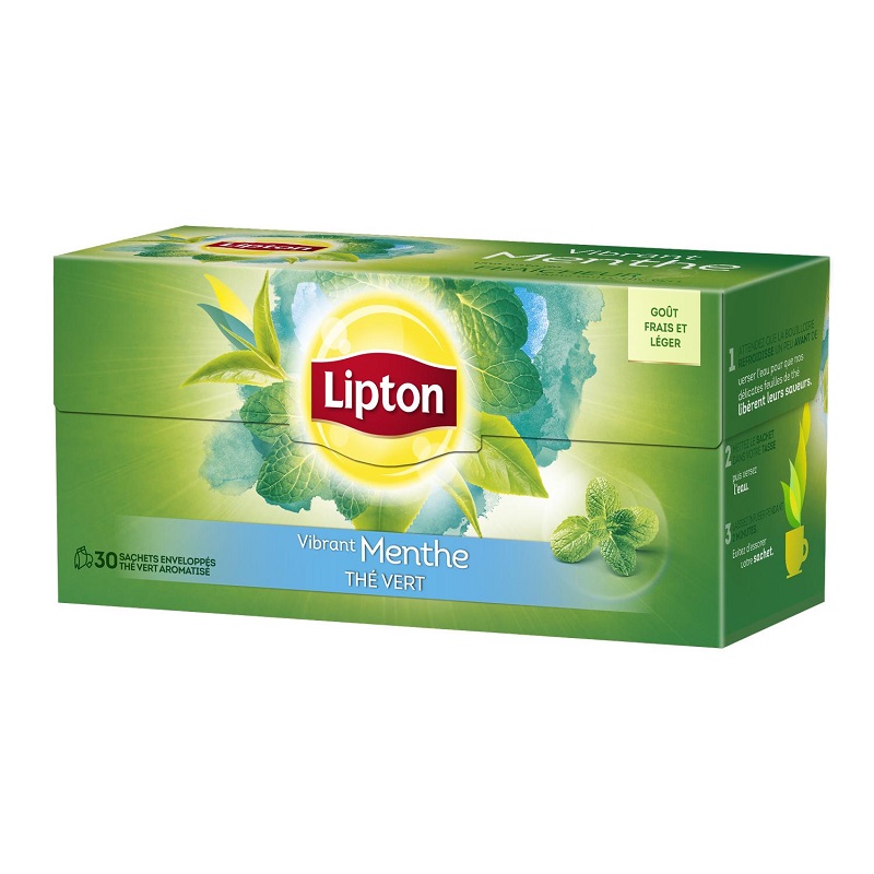 LIPTON - THE VERT MENTHE 30 ou 50 sachets - Thé et Infusions Vrac ...