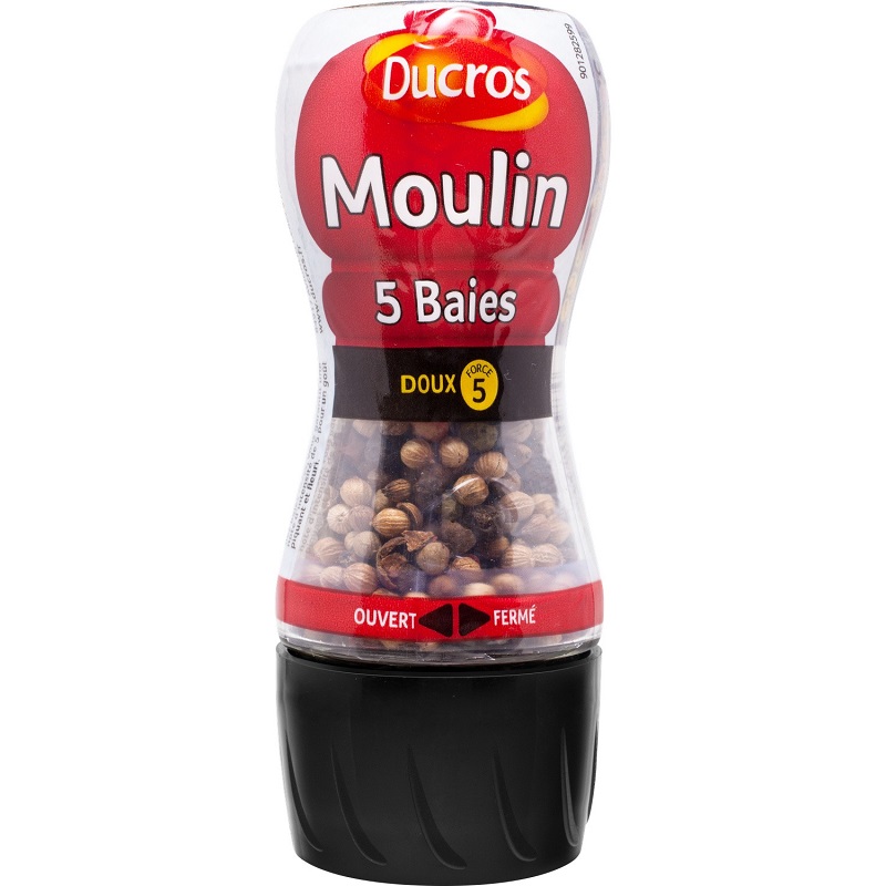 DUCROS - 5 BAIES DOUX FORCE 5 Moulin de 24g - Huiles, vinaigres ...