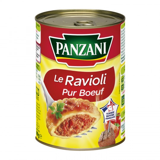 PANZANI - RAVIOLI PUR BŒUF Boite de 400g, 800g ou 1200g. - Conserves et ...