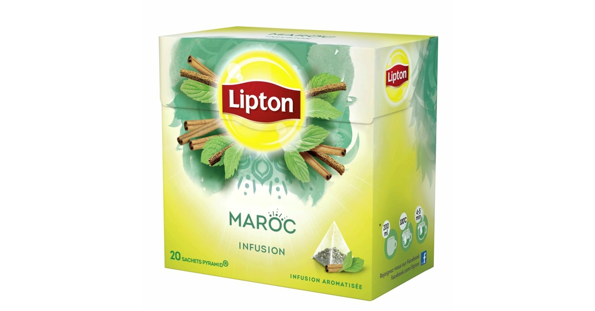 LIPTON - INFUSION MAROC 20 sachets pyramide - Thé et Infusions Vrac ...