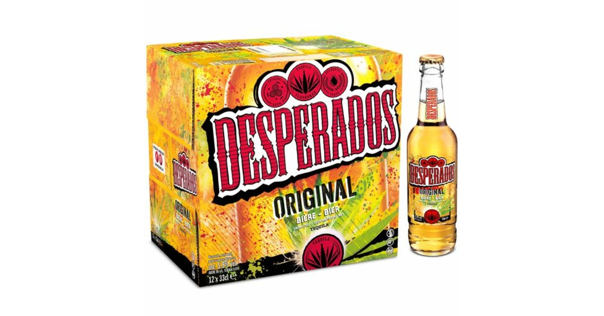 DESPERADOS - BIERE AROMATISEE TEQUILA Pack de 12 bouteilles de 33cl ...