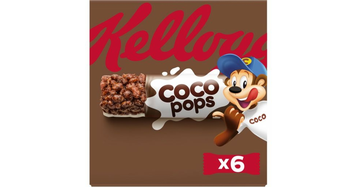 KELLOGG'S - BARRES DE CEREALES COCO POPS 6 X 20g - Petit-Déjeuner ...