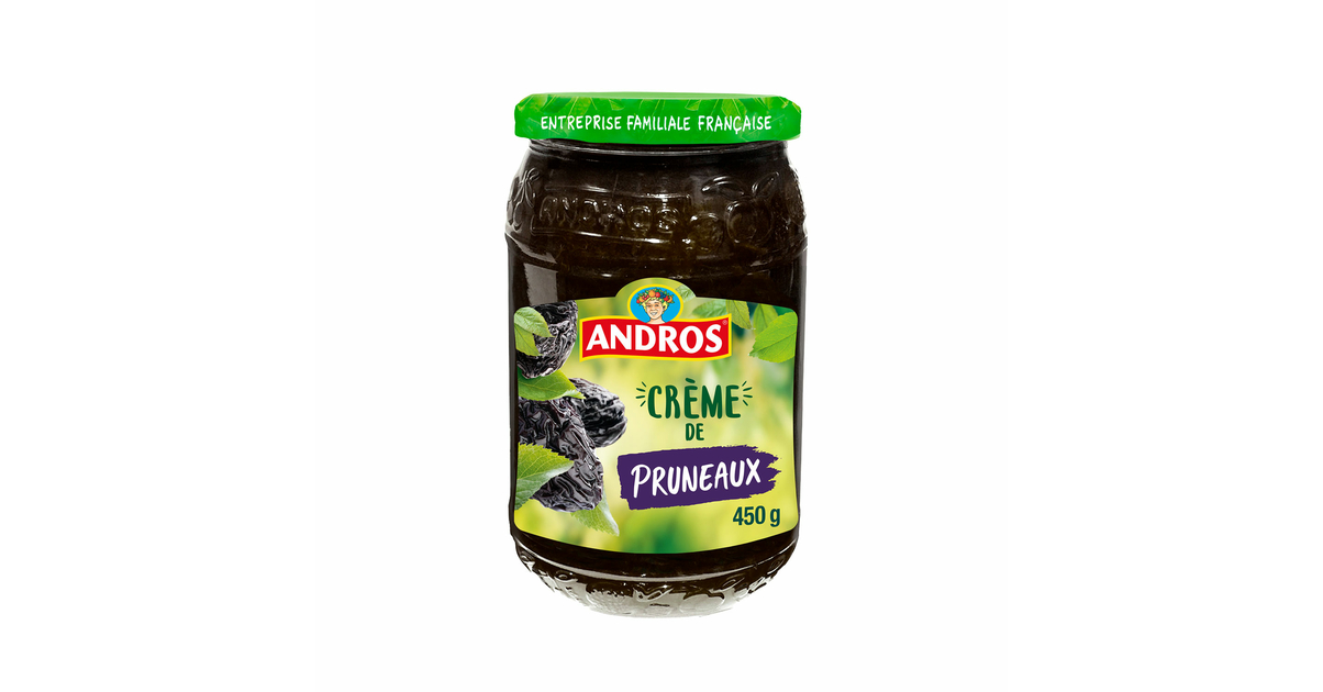 ANDROS - CREME DE PRUNEAUX Pot de 450g - Petit-Déjeuner/Confiture et ...