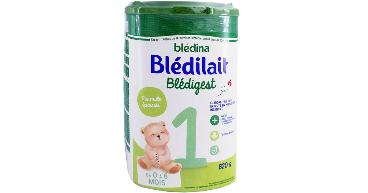 BLEDINA - LAIT EN POUDRE 1er AGE BLEDILAIT BLEDIGEST Boite de 820g ...