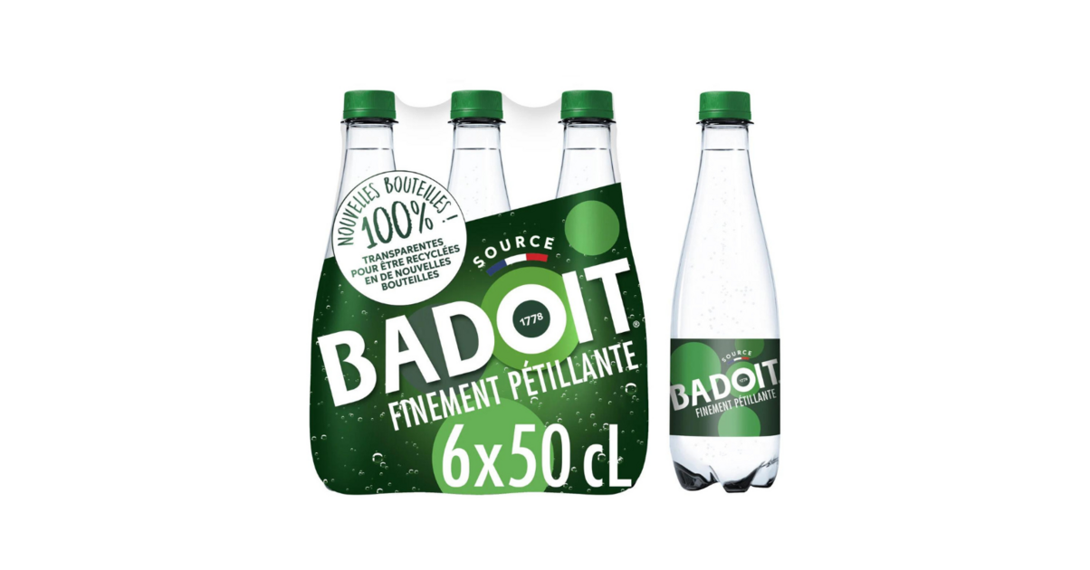 BADOIT - EAU GAZEUSE MINERALE NATURELLE 6 bouteilles de 50cl - Eau ...