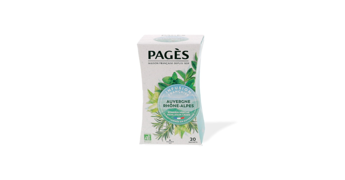 PAGES - INFUSION AUVERGNE RHÔNE-ALPES Paquet de 20 sachets - Infusions ...