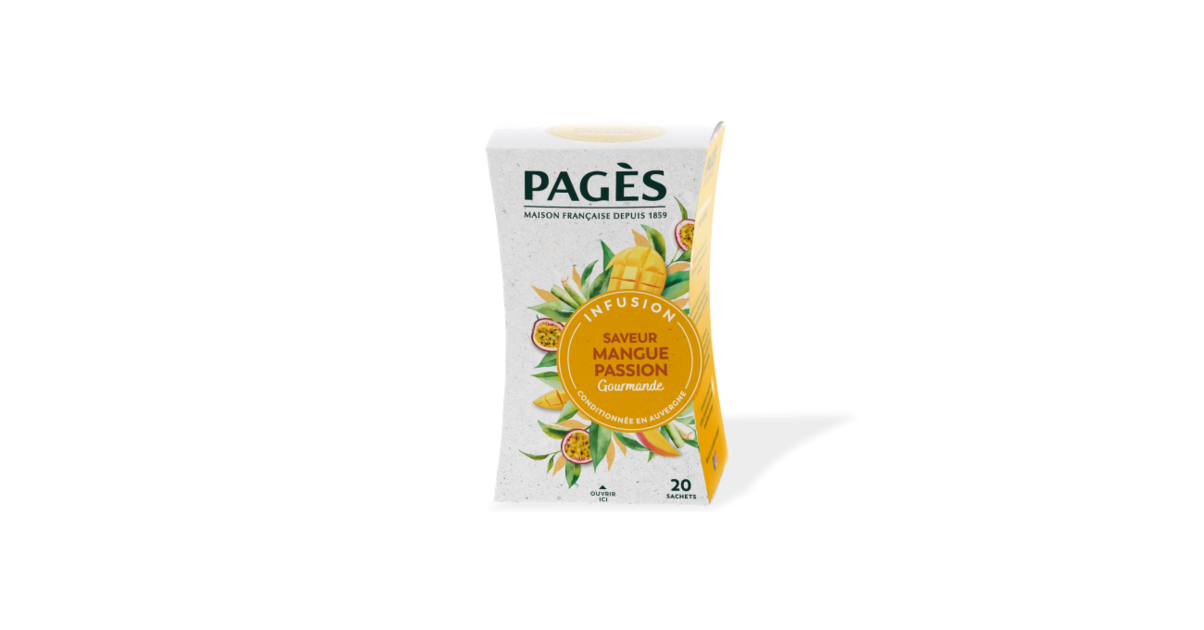 PAGES - INFUSION MANGUE PASSION Paquet de 20 sachets - Infusions ...