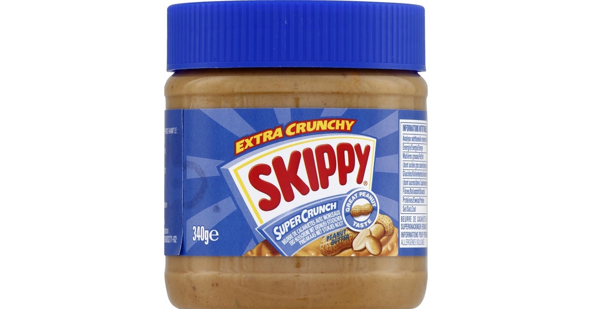 SKIPPY - PATE A TARTINER BEURRE DE CACAHUETES EXTRA CRUNCHY 340g ...