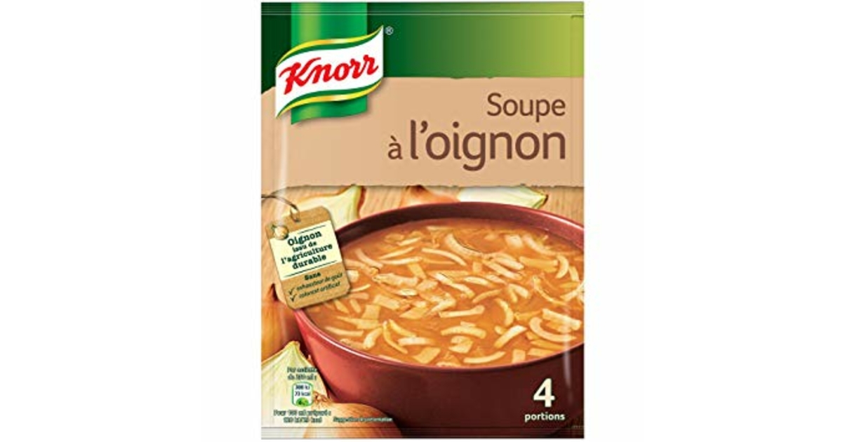 KNORR - SOUPE A L'OIGNON Sachet de 84g - Soupes et Croutons/Soupes en ...