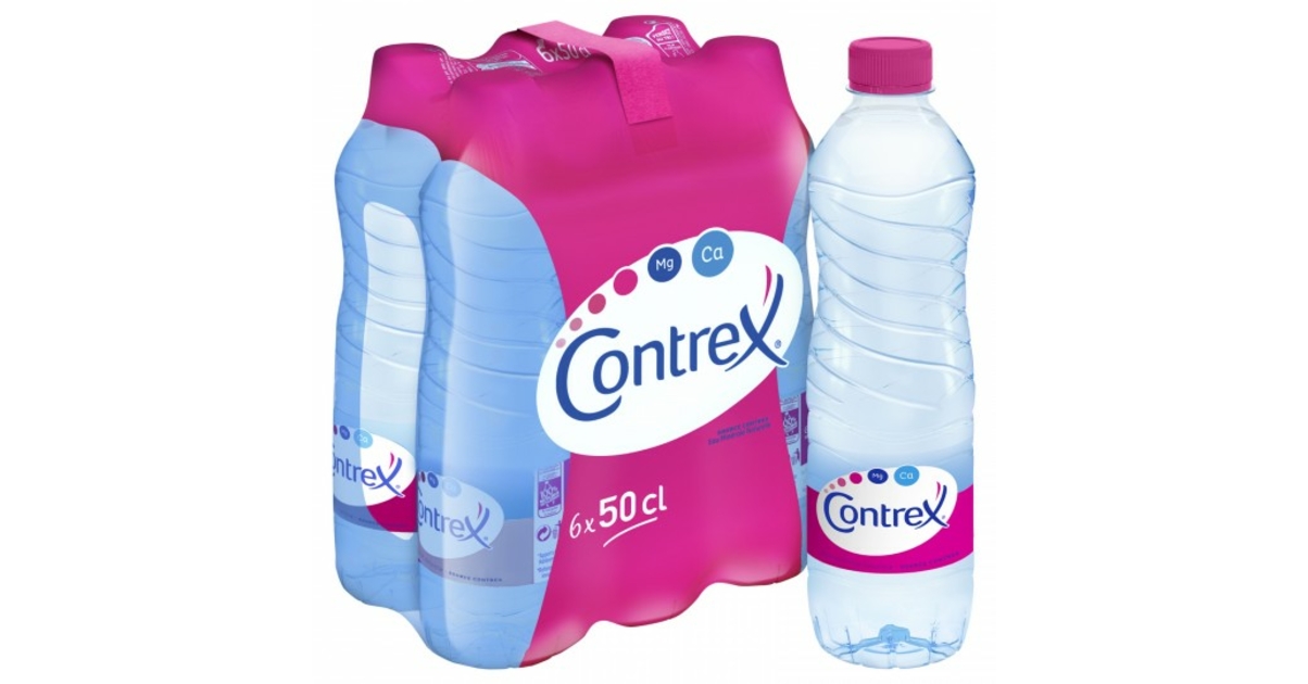 CONTREX - EAU MINERALE NATURELLE Pack de 6 bouteilles de 50cl - Eau ...