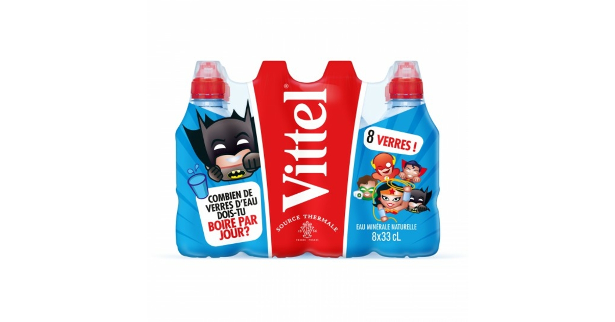 VITTEL - EAU MINERALE NATURELLE Pack de 8 bouteilles de 33cl - Eau ...