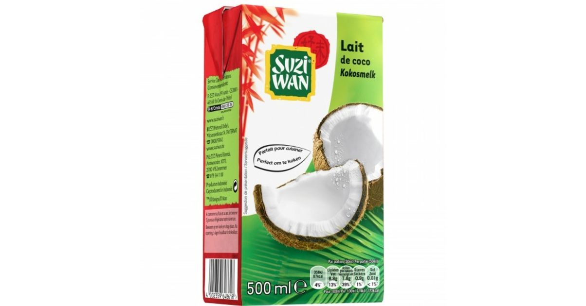 SUZI WAN - LAIT DE COCO Brique de 500ml - Produits du Monde/Asie ...