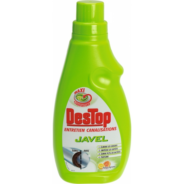DESTOP - ENTRETIEN CANALISATION AVEC JAVEL Flacon de 750ml - La Maison ...