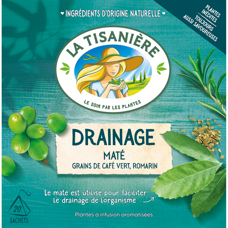 LA TISANIERE - INFUSION DRAINAGE 20 sachets - Thé et Infusions Vrac ...