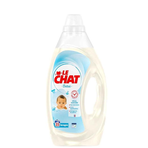 LE CHAT - LESSIVE LIQUIDE BEBE HYPOALLERGENIQUE Bidon de 1500 ml - Le ...