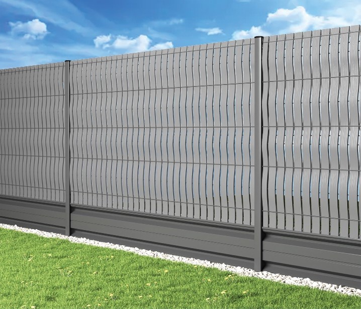 Brise vue PVC plein EVORA CONCEPT Gris Quartz – EXCLUSIVITE - Brise ...