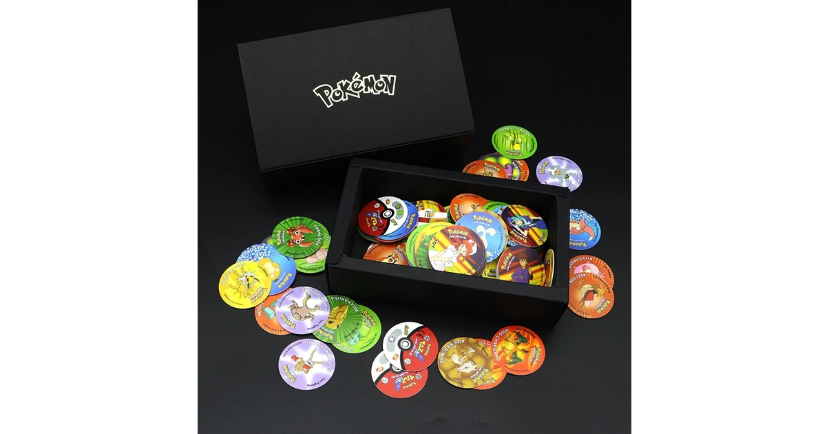 Pogs Pokemon 1ere génération (version Anglaise)