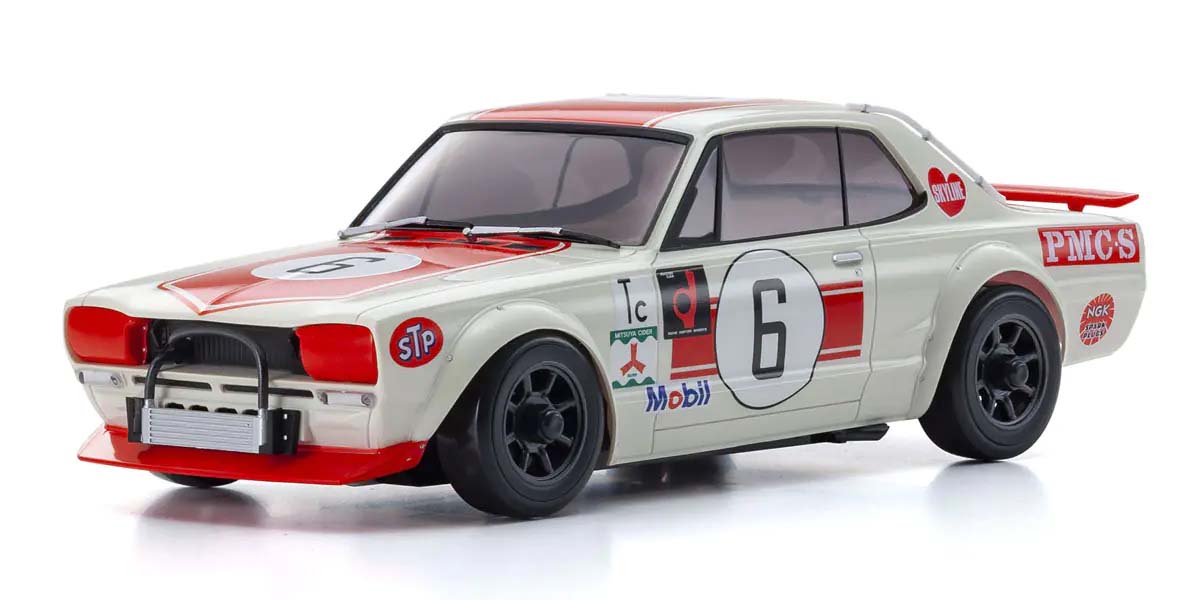 KYOSHO Autoscale Mini-Z Skyline 2000GT-R KPCG10 Racing'72 Red No.6 ...