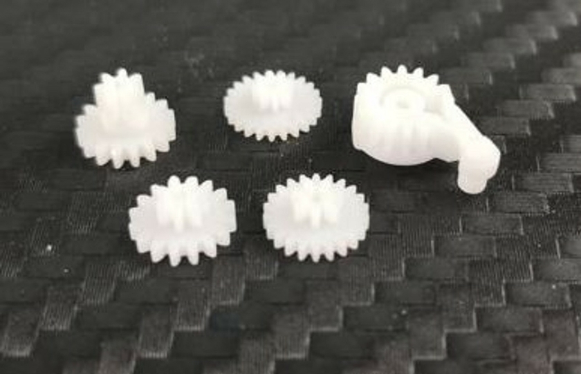 PN RACING Pignonerie de servo en derlin pour châssis MR03/PNR2.5W V2 ...