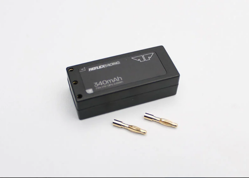 REFLEX RACING Batterie Lipo 340MAH 7.6V LIHV Hardcase Pack, RRE012 ...