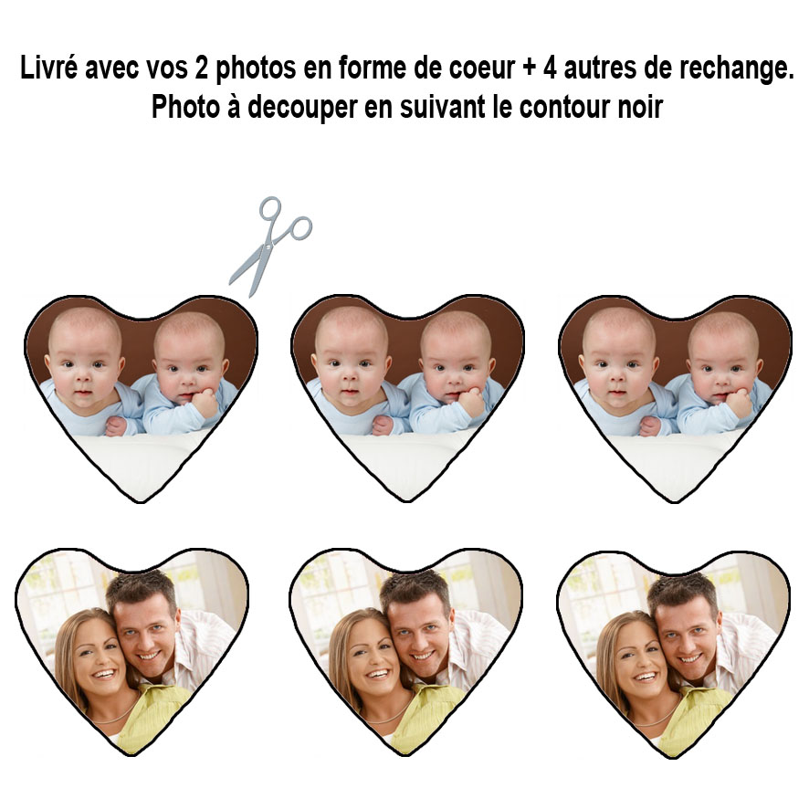 Collier coeur ouvrable insert photo à 12,90€