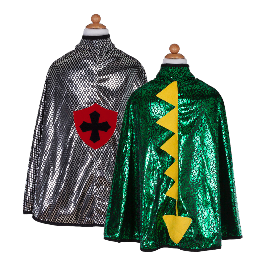 Déguisement cape réversible Chevalier et Dragon vert - 5/6 ans - Great ...