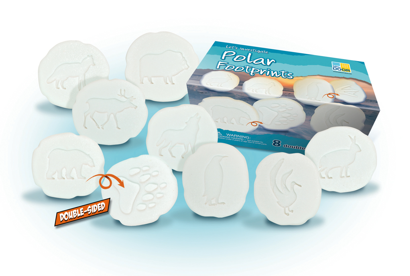 Galets d’empreintes pour pâte à modeler: animaux polaires