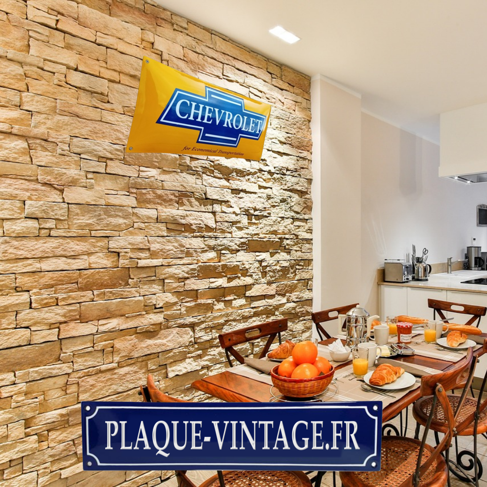 Plaque émaillée Chevrolet - Idéale pour votre déco américaine