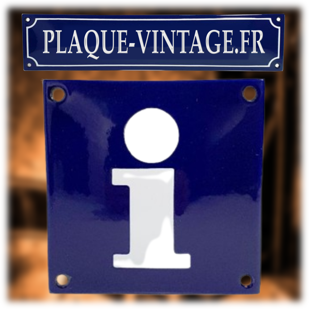 Plaque émaillée Information - L'indispensable de la signalétique